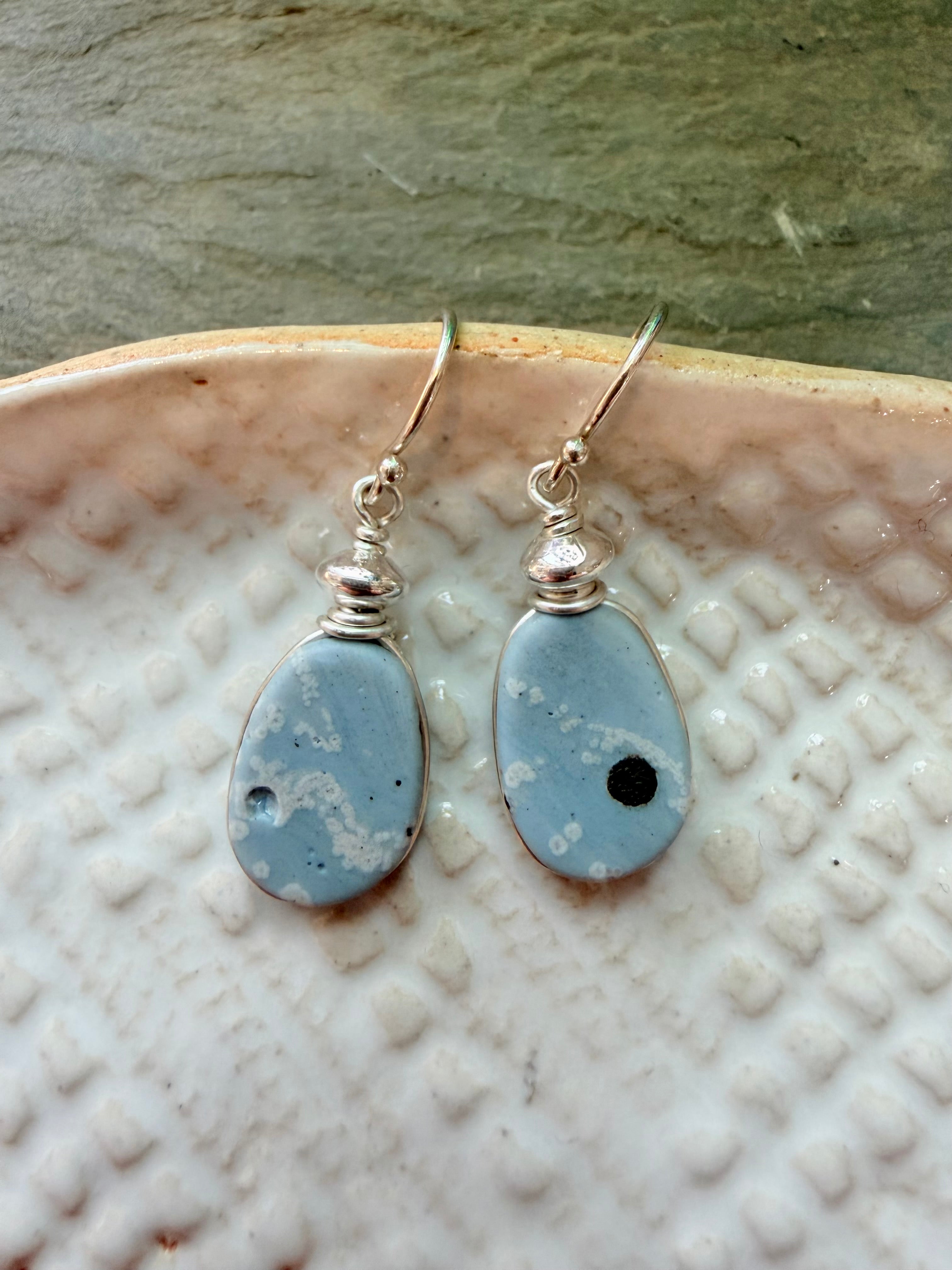 Leland Blue Rare Light Blue Earrings – The Painted Bird